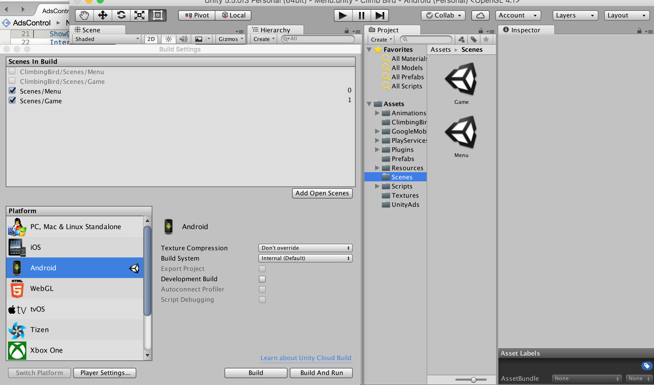 Buy Climbing Bird Unity Template - Sell My App