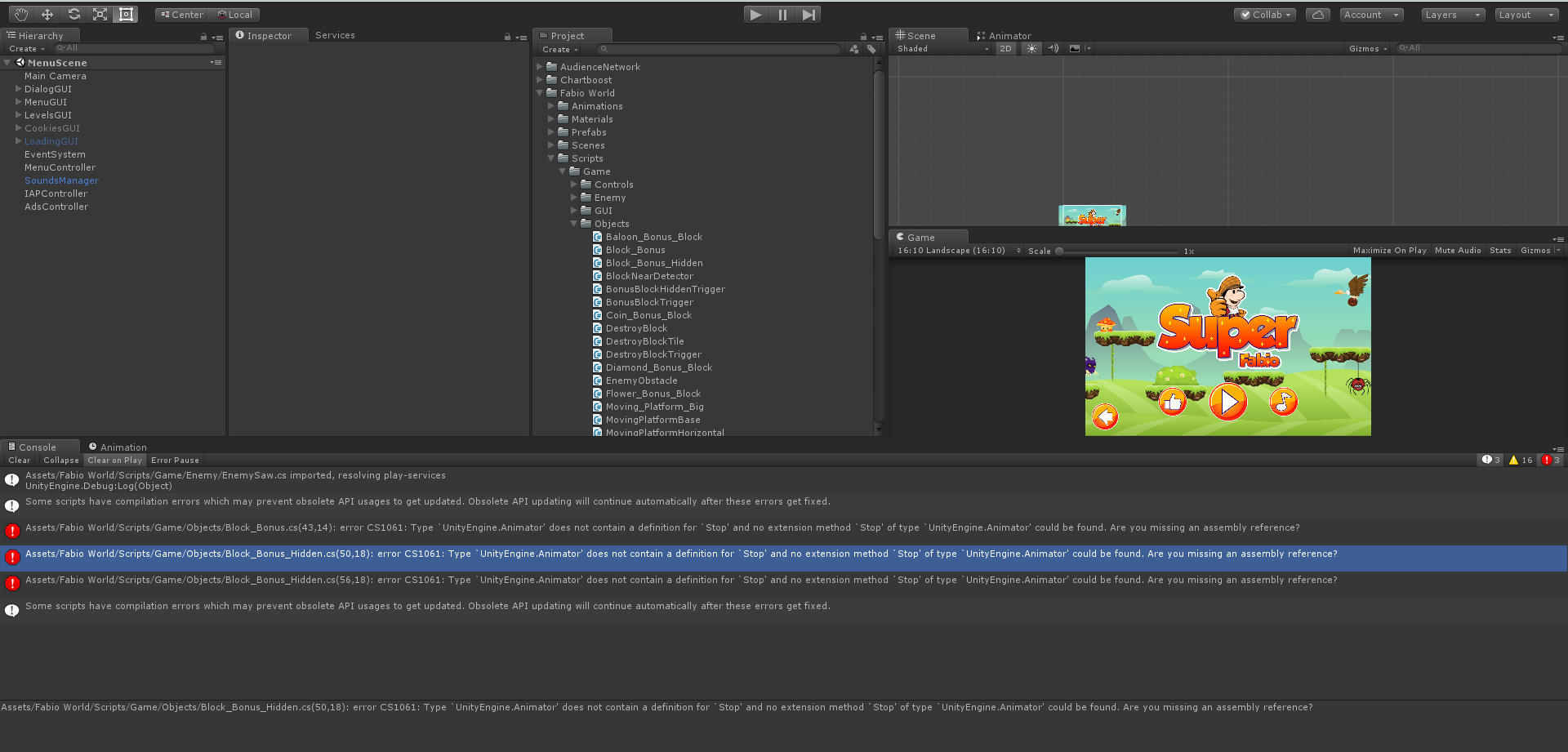 Buy Super Fabio Unity3D Mario style game - Sell My App
