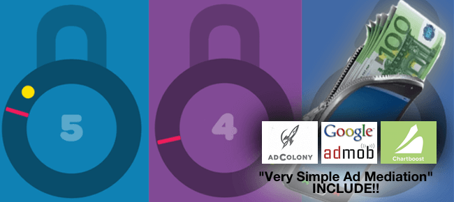 Pop The Lock – Complete game template ready for release (mobile ...