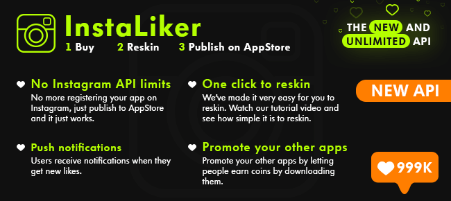 Instagram Liker – Like4Like, Instagram Booster-PHP – Sell My App