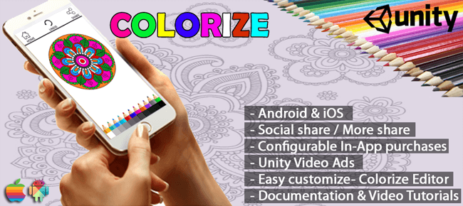 Colorize Adult Coloring App – Unity – Sell My App