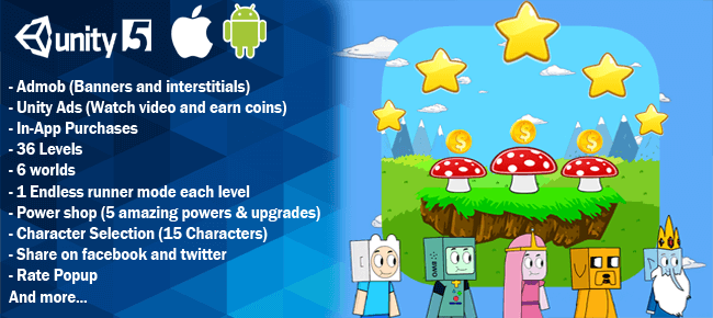 Runner game (Levels & Endless) Android + IOS – Sell My App
