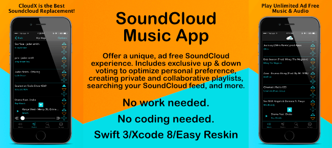 CloudX – Unlimited Ad Free Music Player for SoundCloud – Sell My App