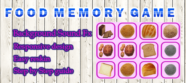 FOOD MEMORY GAME – Sell My App