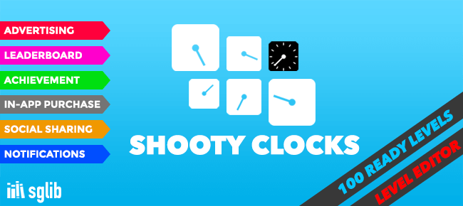 Shooty Clocks – Premium Game Template – Sell My App