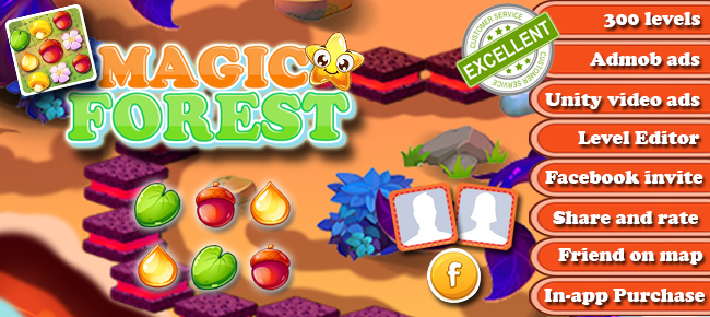 Magic Forest-Match 3 Puzzle – Unity 2020.3.3f1- 64 bit enabled – Sell My App