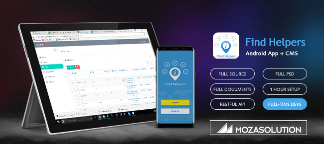 Moza Find Helper Android App Full Source Code – Sell My App