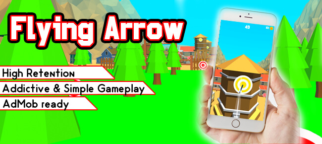Flying Arrow – Trending Game Template – Sell My App