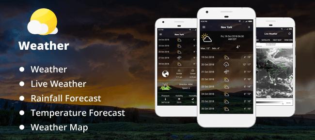 Live Weather Forecast Temperature Report – Sell My App
