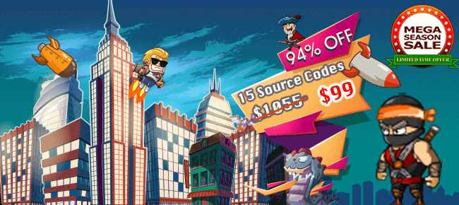 AWD Games MEGA Unity Bundle – 15 Source Codes worth $1055 – 94% OFF NOW! – Sell My App