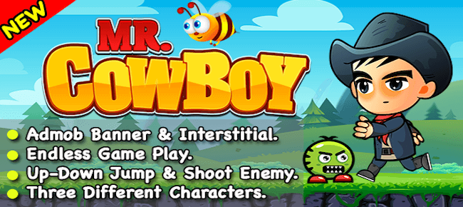 Mr CowBoy – Endless Game For Android – Sell My App