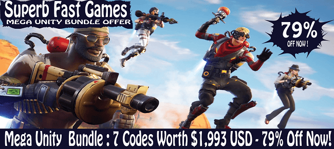 Superb Fast Games Mega Unity Bundle: 7 Codes Worth $1,993 USD -79% OFF NOW! – Sell My App