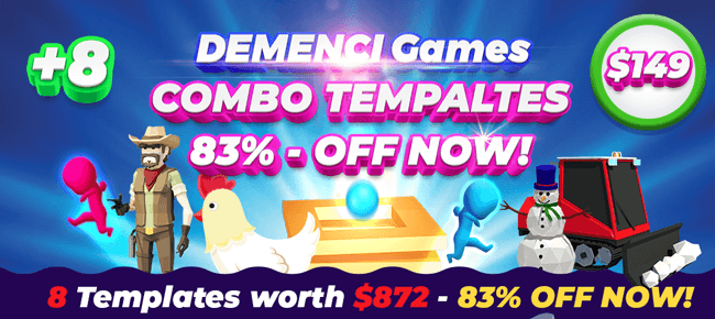 DEMENCI Games Unity Bundle – 8 Source Codes worth $ 872 – 83 % OFF NOW! – Sell My App