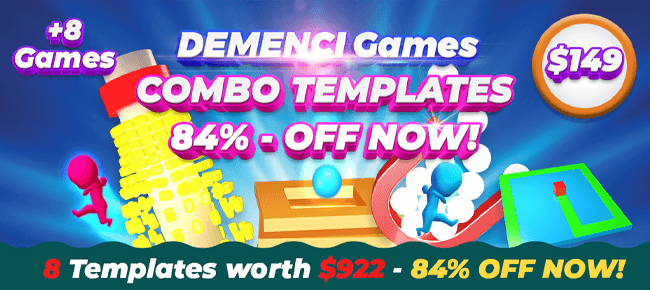 DEMENCI Games Unity Bundle – 8 Source Codes worth $ 922 – 84 % OFF NOW! – Sell My App