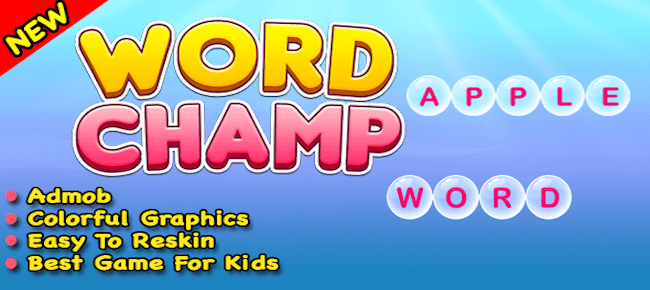Word Champ + Word Typing Trivia Puzzle Game For Android And IOS – Sell ...
