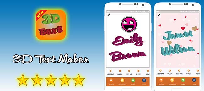 3D Text Maker – 3D Text On Pictures – Sell My App