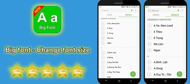 Big font – Enlarge font size Android – Sell My App