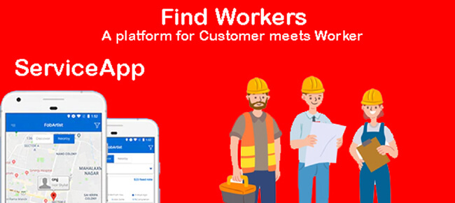 Service App | Hire for worker | Find worker – Sell My App