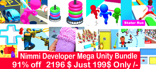 Nimmi Developers Mega Unity Bundle: 14 Games $2,196 USD -91% OFF NOW! – Sell My App