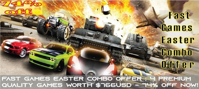 Fast Games Easter Combo: 4 Premium Quality Games Worth $766 USD – 74% OFF! – Sell My App