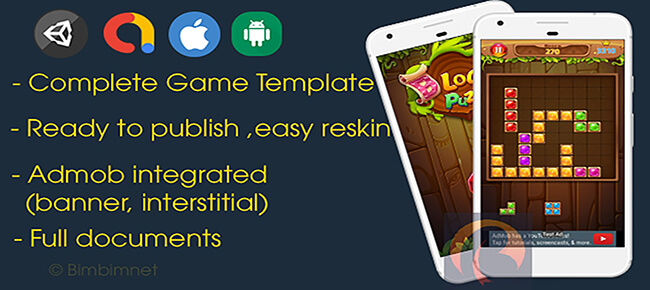 Block Puzzle Unity Template Game – Sell My App