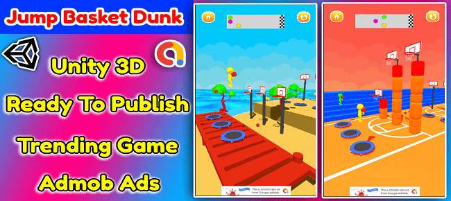 Jump Basket Dunk 3D Game Unity Source Code – Sell My App