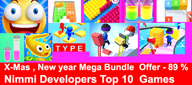 Nimmi Developers Xmas Mega Unity Bundle: Top 10 Games with -89% OFF NOW! – Sell My App
