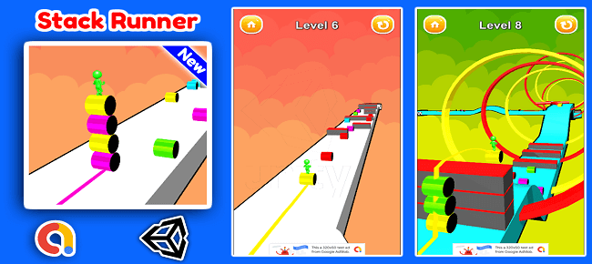 Stack Runner 3D Game Unity Source Code – Sell My App