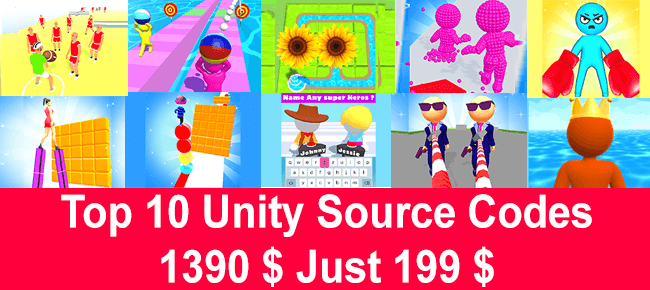 Nimmi Developers Mega Unity Bundle: TOP10 Games $1390 USD -86% OFF NOW! – Sell My App