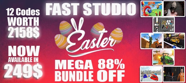 Fast Studio Easter Mega Bundle Offer: TOP 12 Unity 3D Games -88% OFF NOW! – Sell My App
