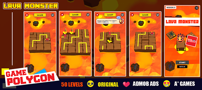 LAVA MONSTER | HYPERCASUAL GAME – Sell My App