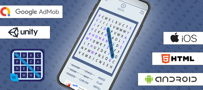 Word Search Template : Unity3D | Android | iOS | HTML – Sell My App