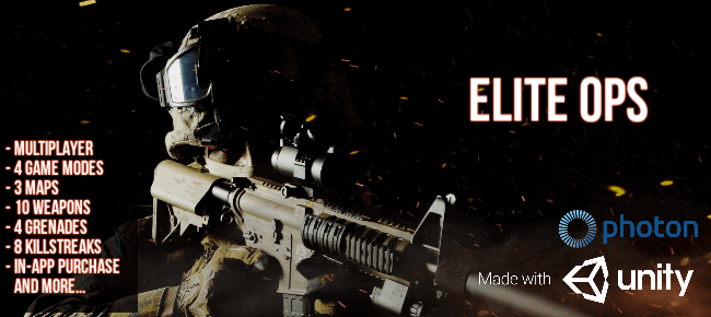 Elite Ops Unity Multiplayer FPS Shooter For Android & iOS – Sell My App