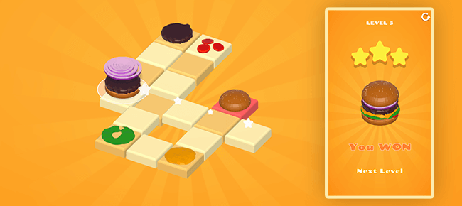 BURGER STACK! – Swipe interactive puzzle – Sell My App