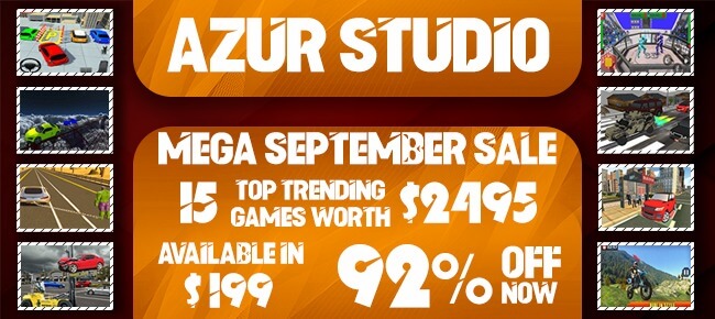 Azur Studio’s September Exclusive Offer :15 Top Trending Games -92% OFF ...