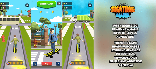 Skating Mania | Brand New Hypercasual Adventure Game | Trending Game – Sell My App