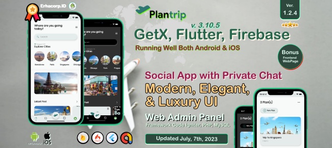 PlanTrip – Social Travel Flutter Full App with Chat | Web Admin Panel ...