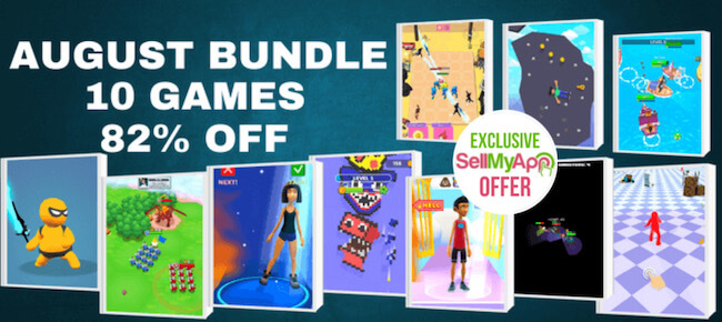 SellMyApp August Bundle Offer: 10 Amazing Games worth $610 -82% OFF NOW! – Sell My App