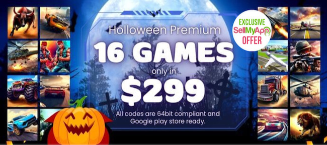 CGS Halloween Holiday Bundle: 16 Super Premium Unity 3D Games -95% OFF! – Sell My App