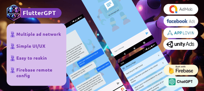 Fluttergpt Simple Chatgpt Flutter With Riverpod And Firebase Remote Config Sell My App