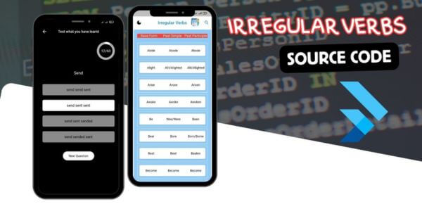 Irregular Verbs Flutter Source Code Android App Sell My App